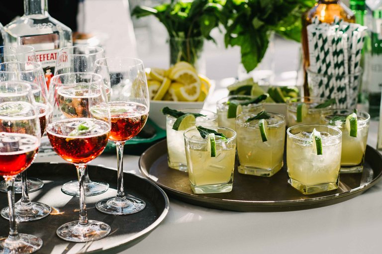 Colorful Cocktail Display
