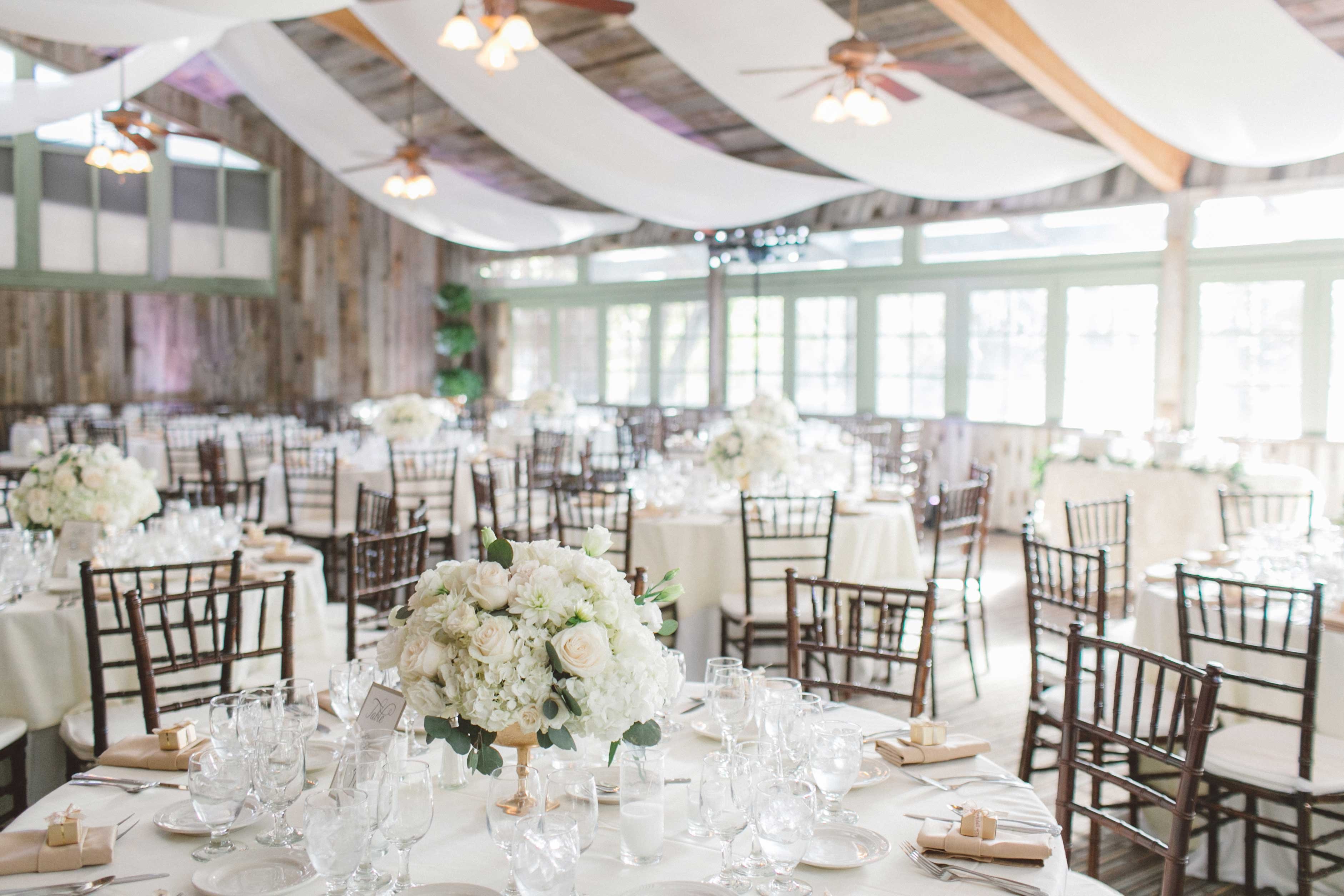 Rustic Venue with All-White Décor