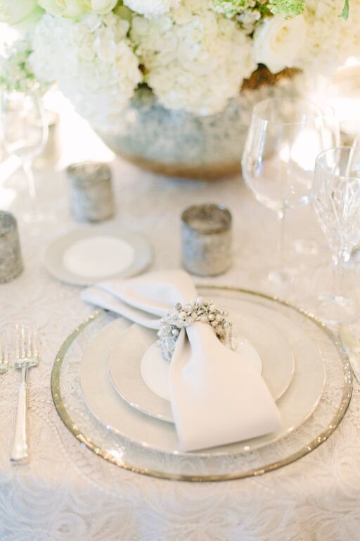 White Winter Place Setting