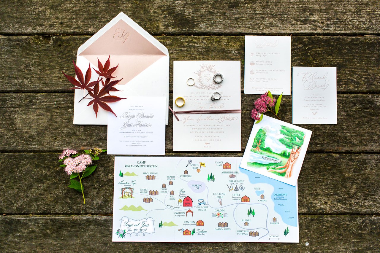 Wedding Invitation with Custom Map