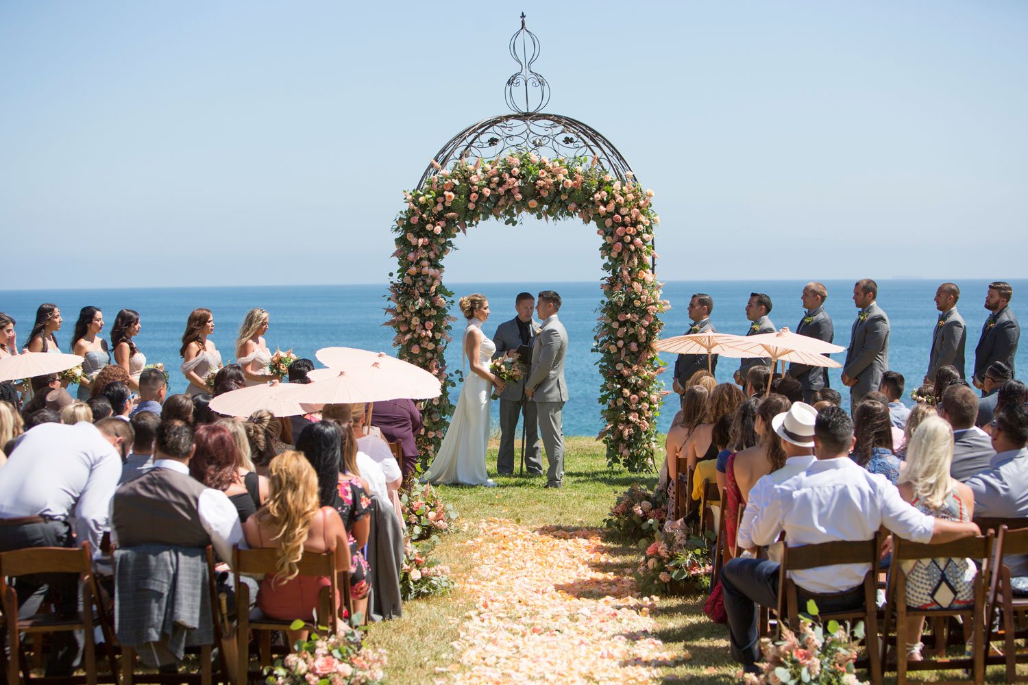 Wedding Ceremony with Pacific Ocean Views