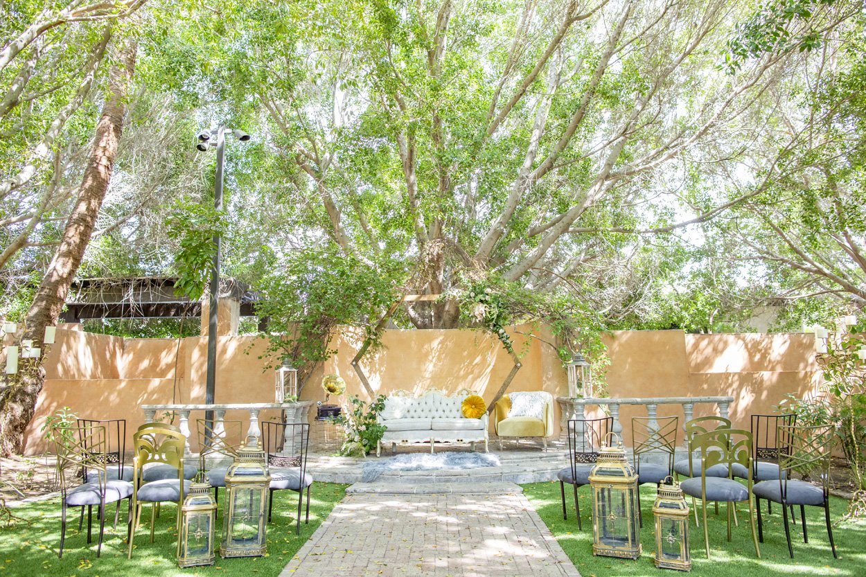 Garden Ceremony with Octagonal Altar