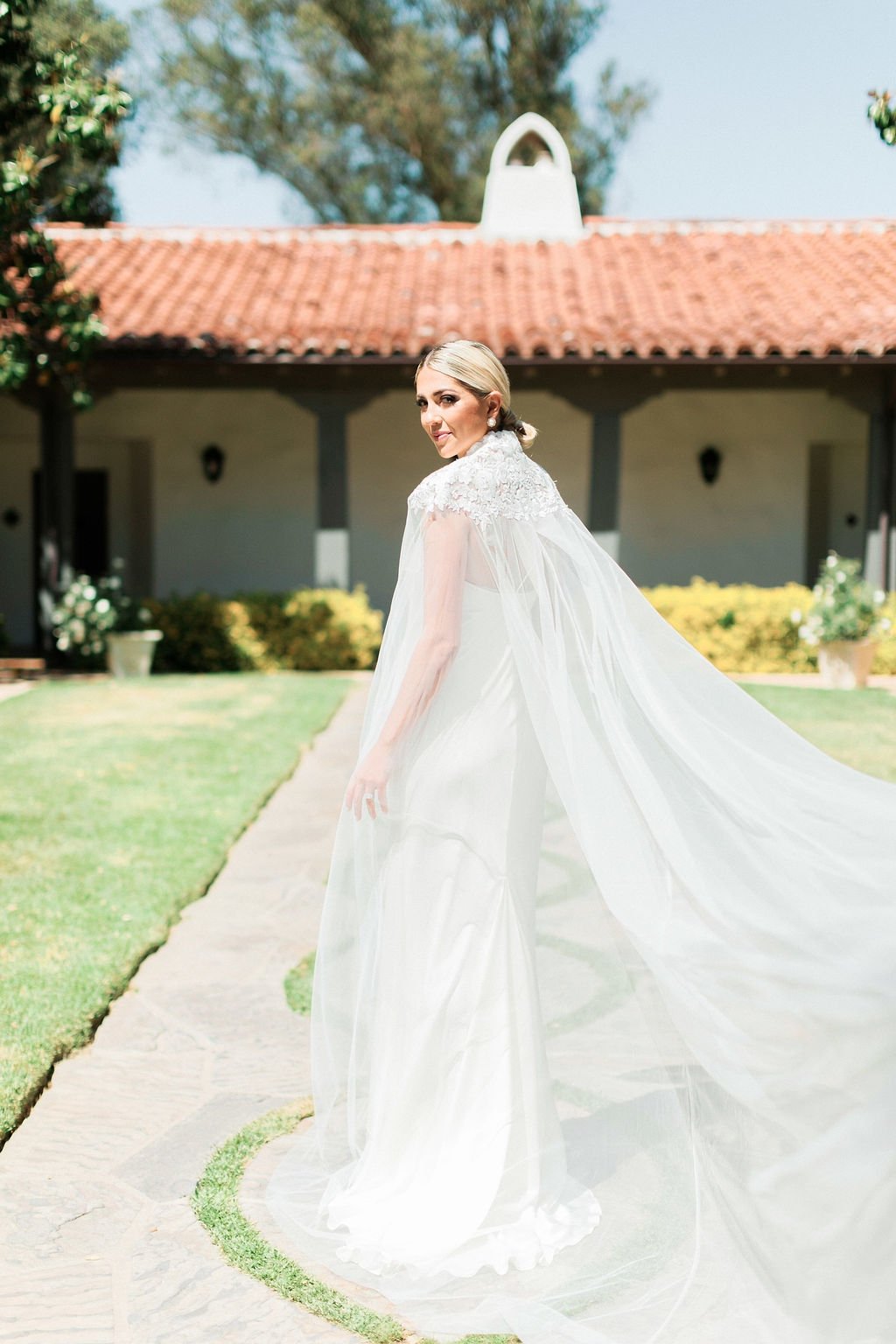 Dramatic Cape with Second Dress