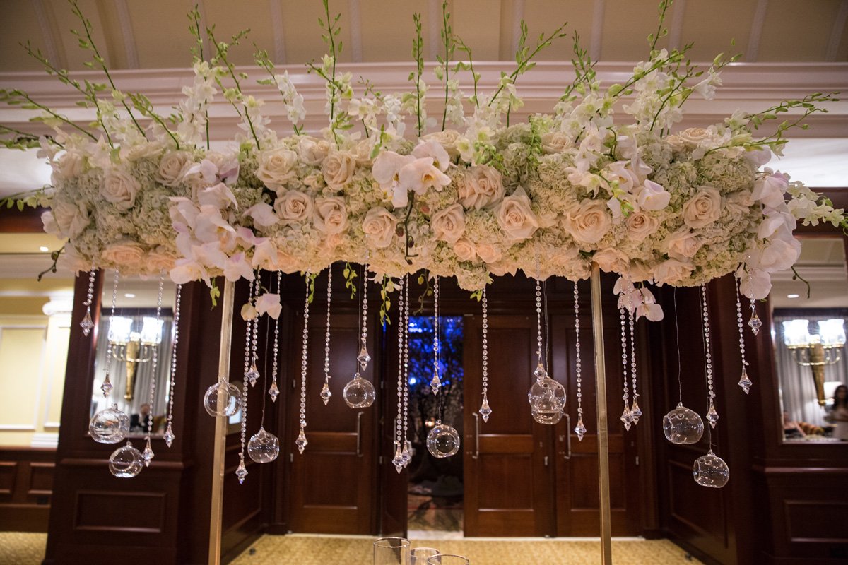 Lush Floral & Crystal Installation
