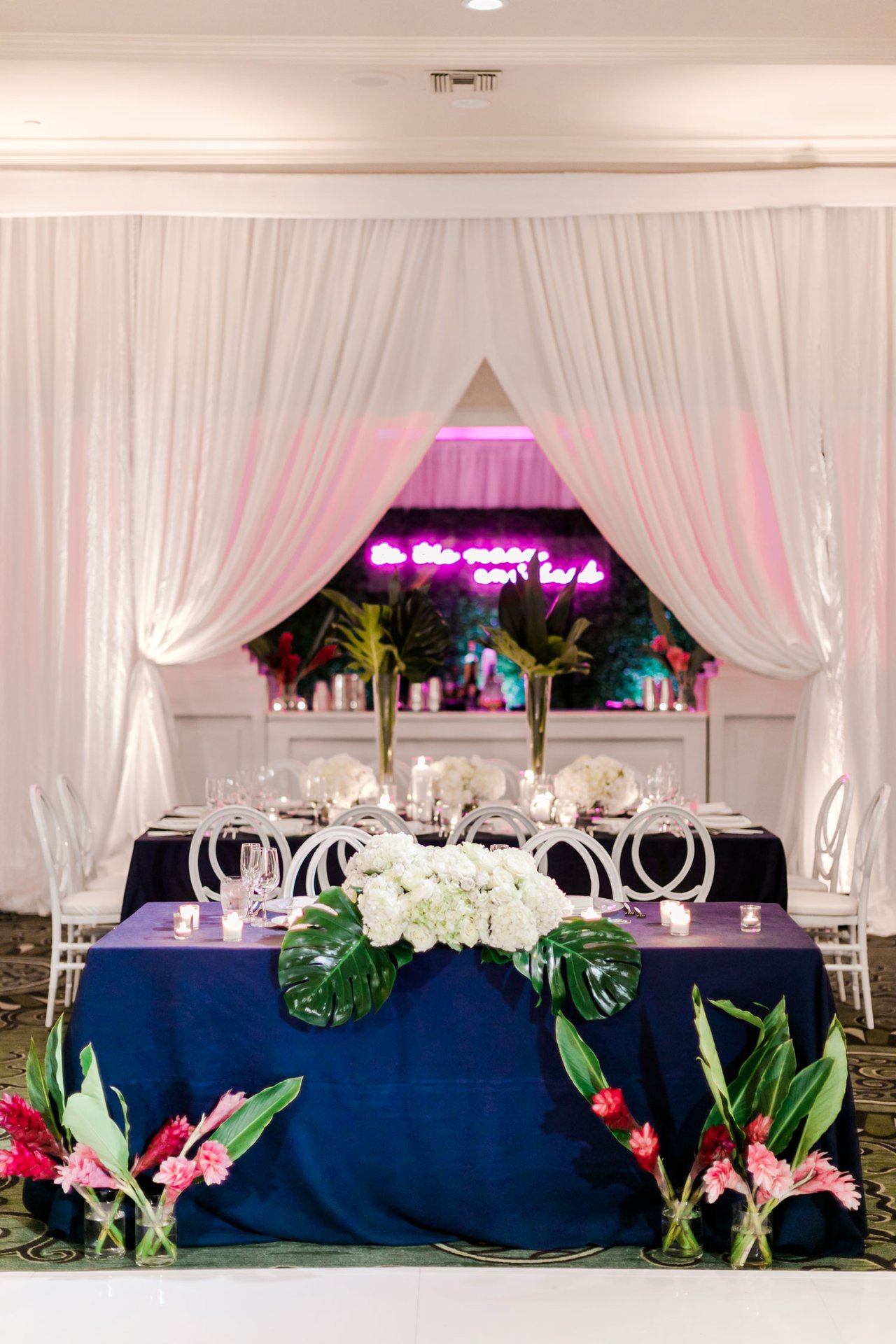 Tropical Wedding Sweetheart Table
