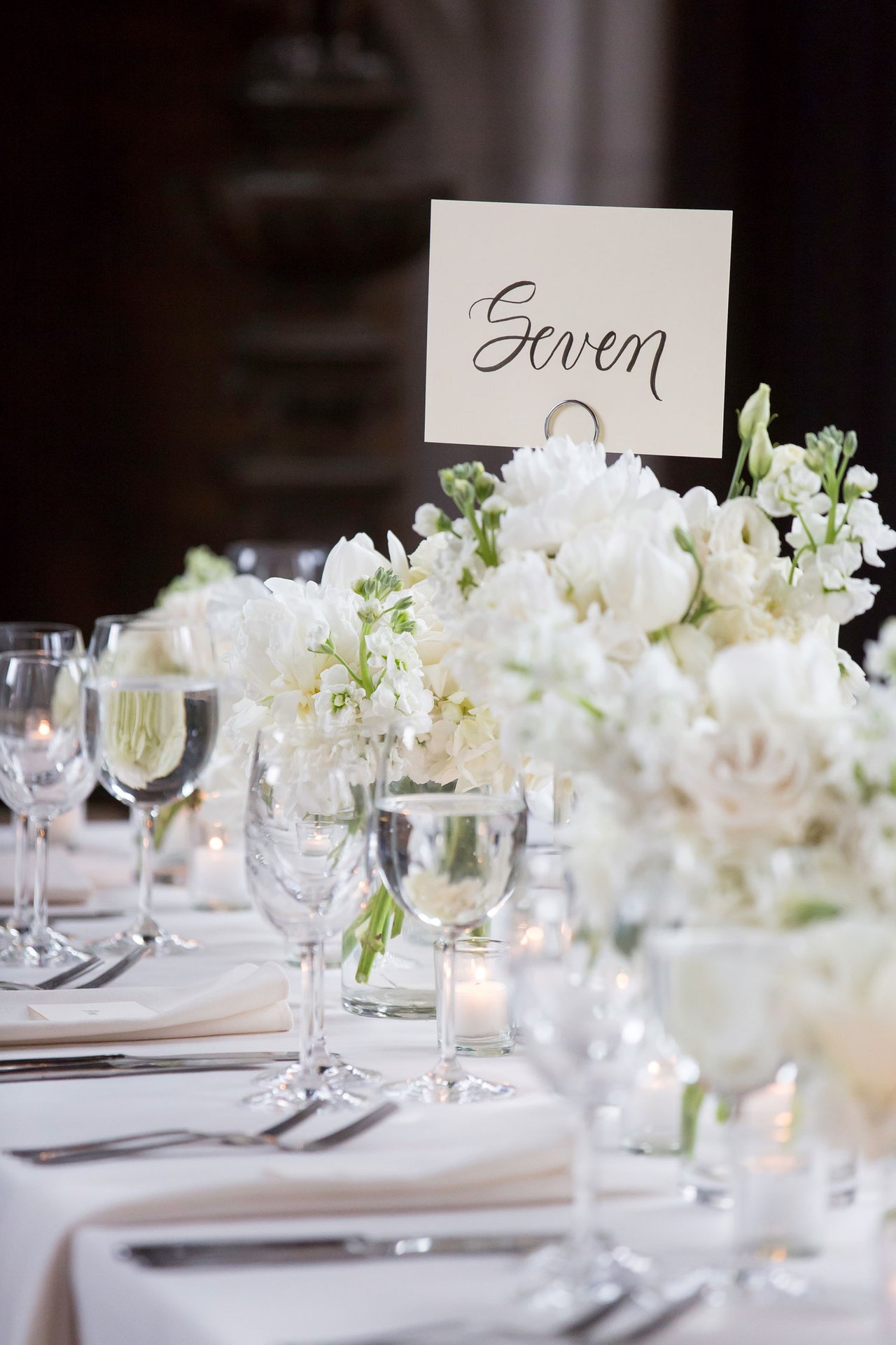 Modern Calligraphy Table Number