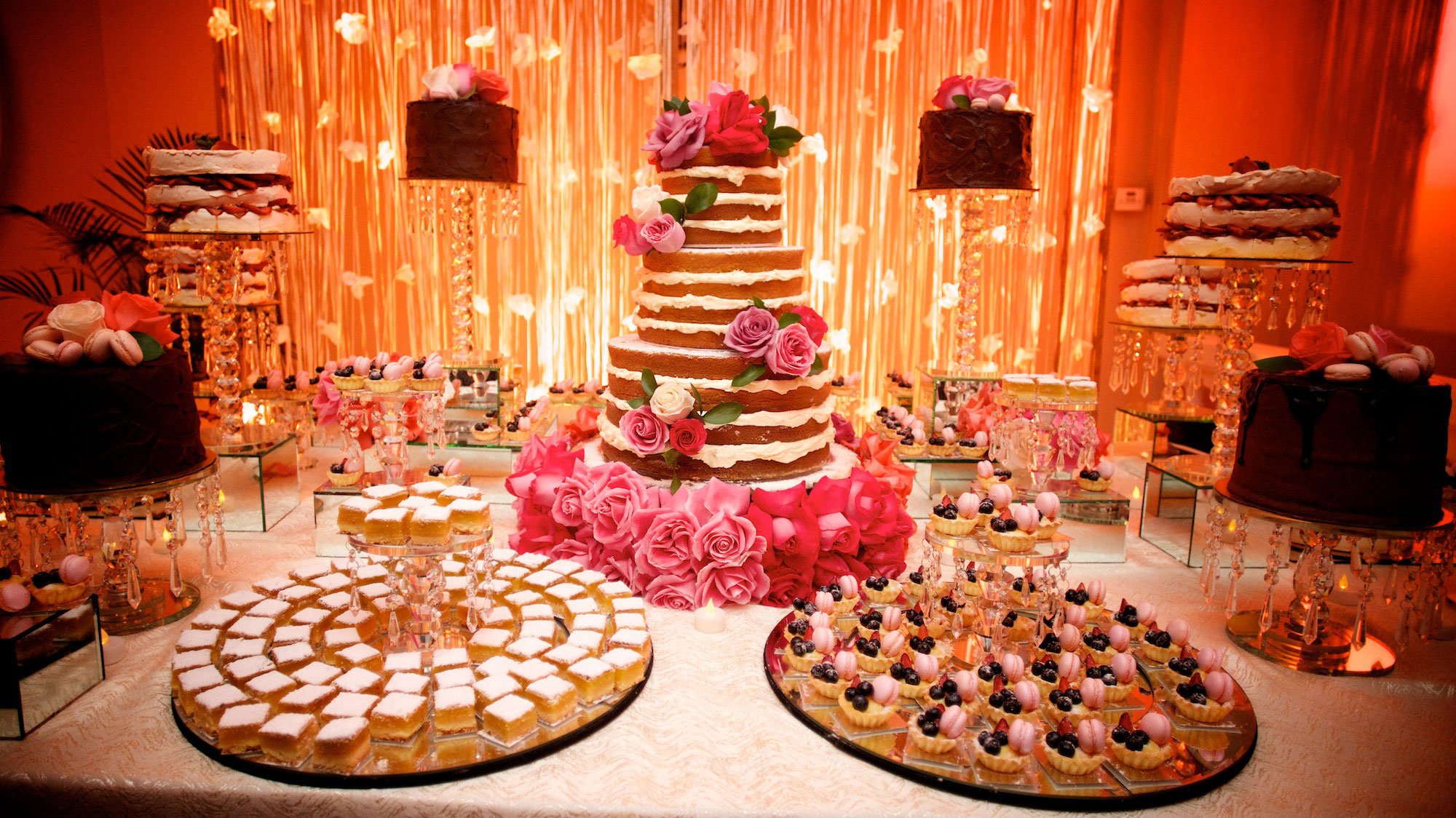 Table of Sweets at Wedding Reception