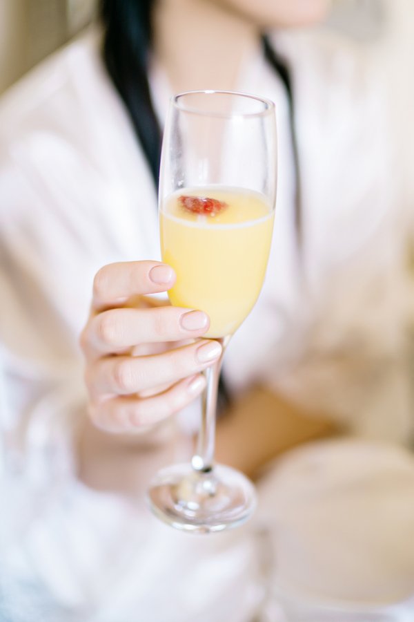 Morning Mimosa Before Wedding