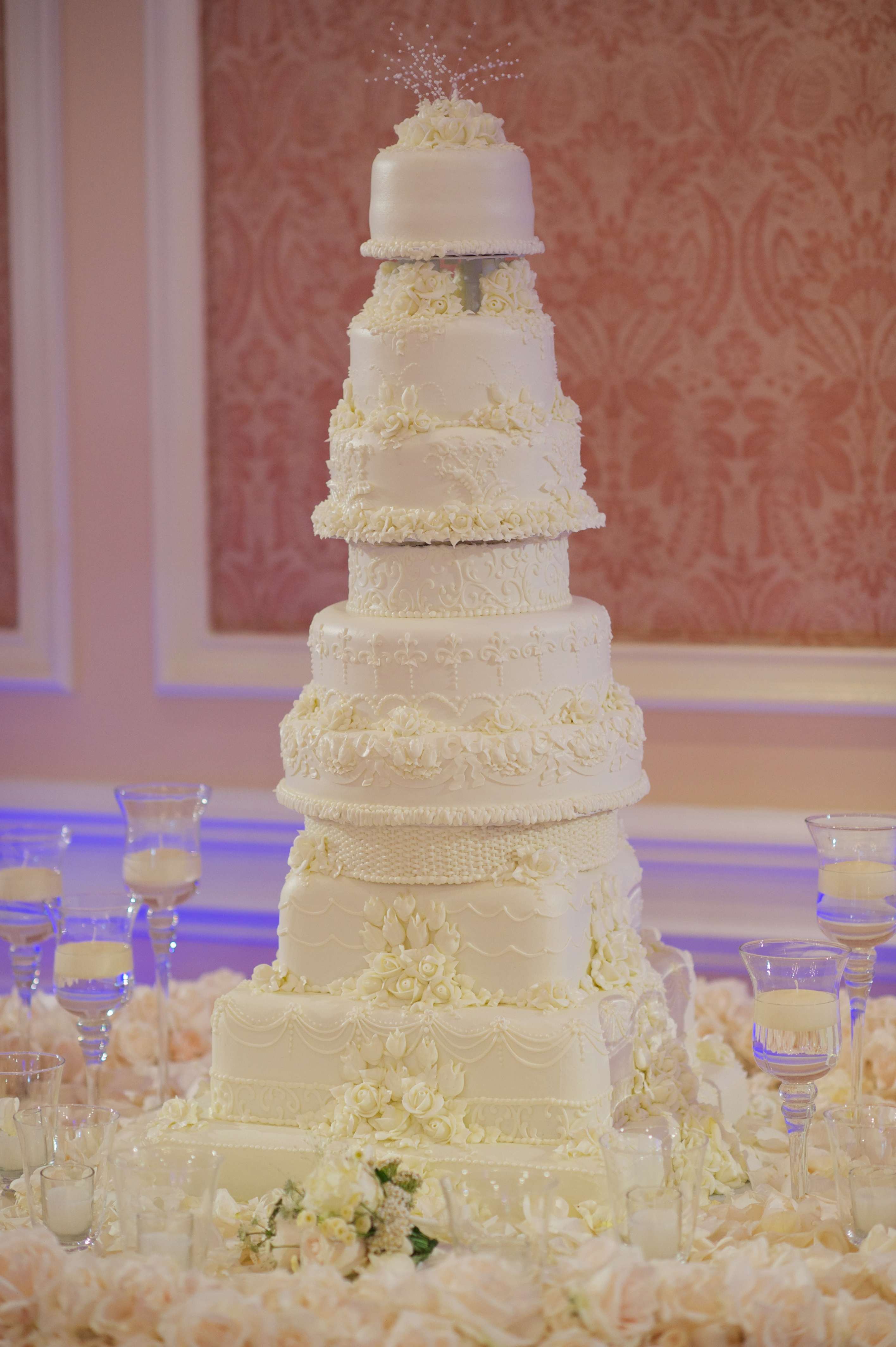 Towering Ivory Cake