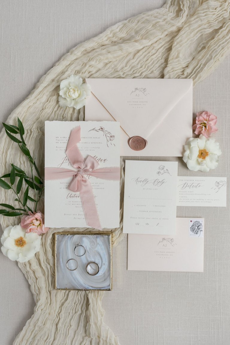 Soft Pink Invitation Suite