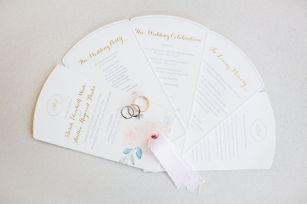 Fan-Style Ceremony Program