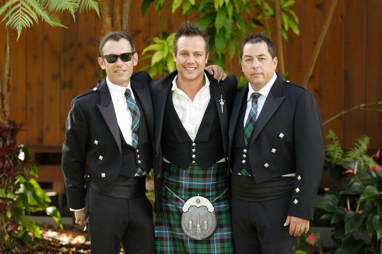 Angus Mitchell, Co-owner of John Mitchell Systems and His Groomsmen