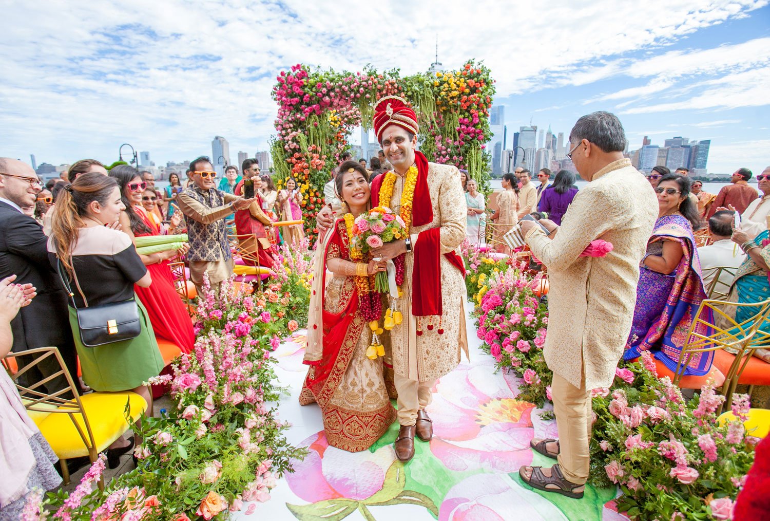 Colorful Wedding Ceremony Recessional