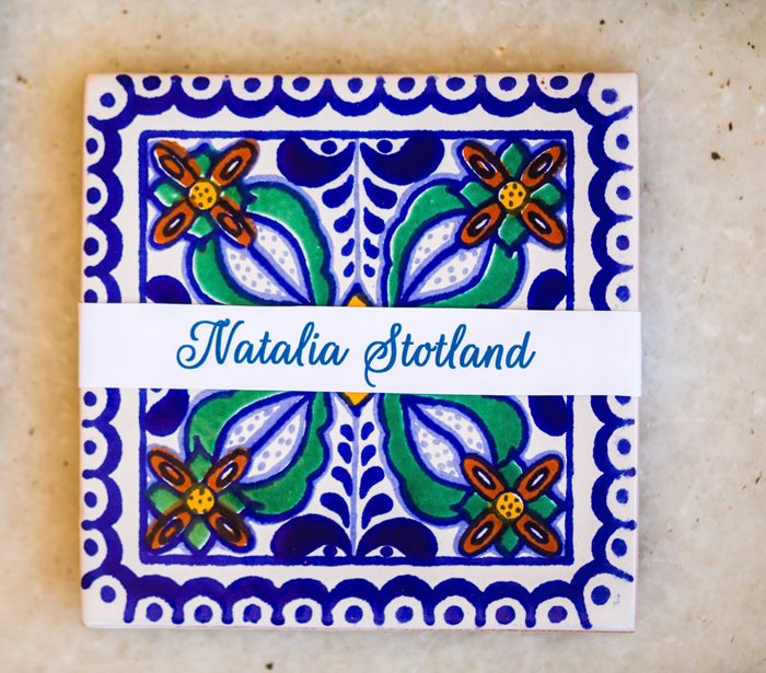 Painted Tile Name Plates