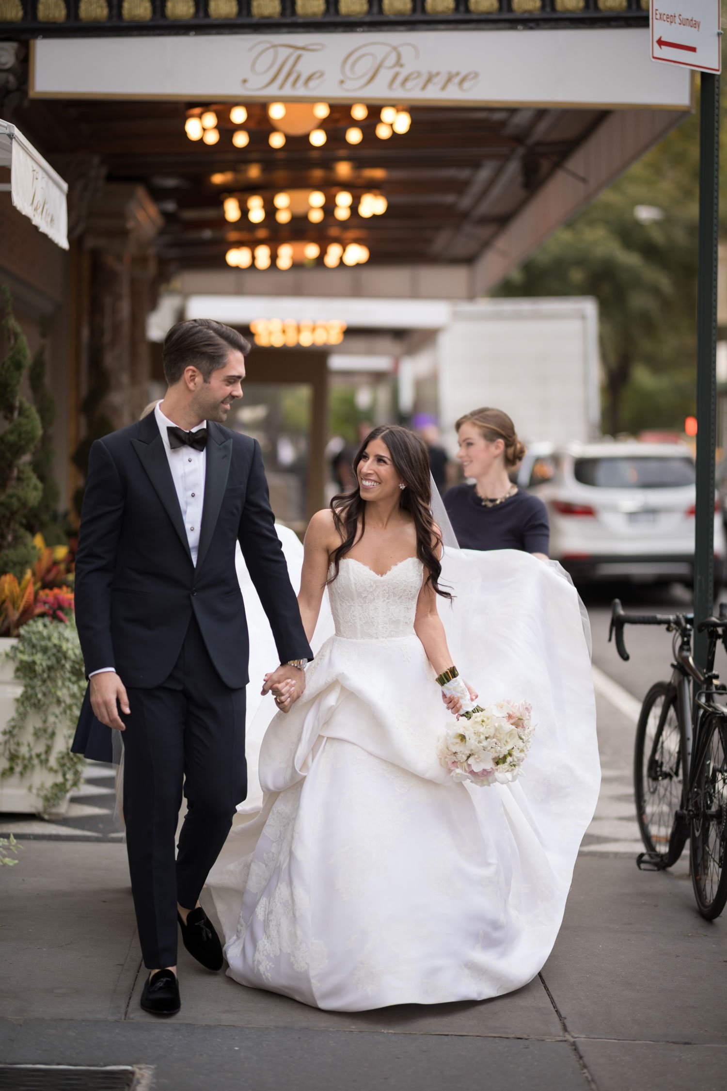 Bride & Groom at NYC Hotel Venue