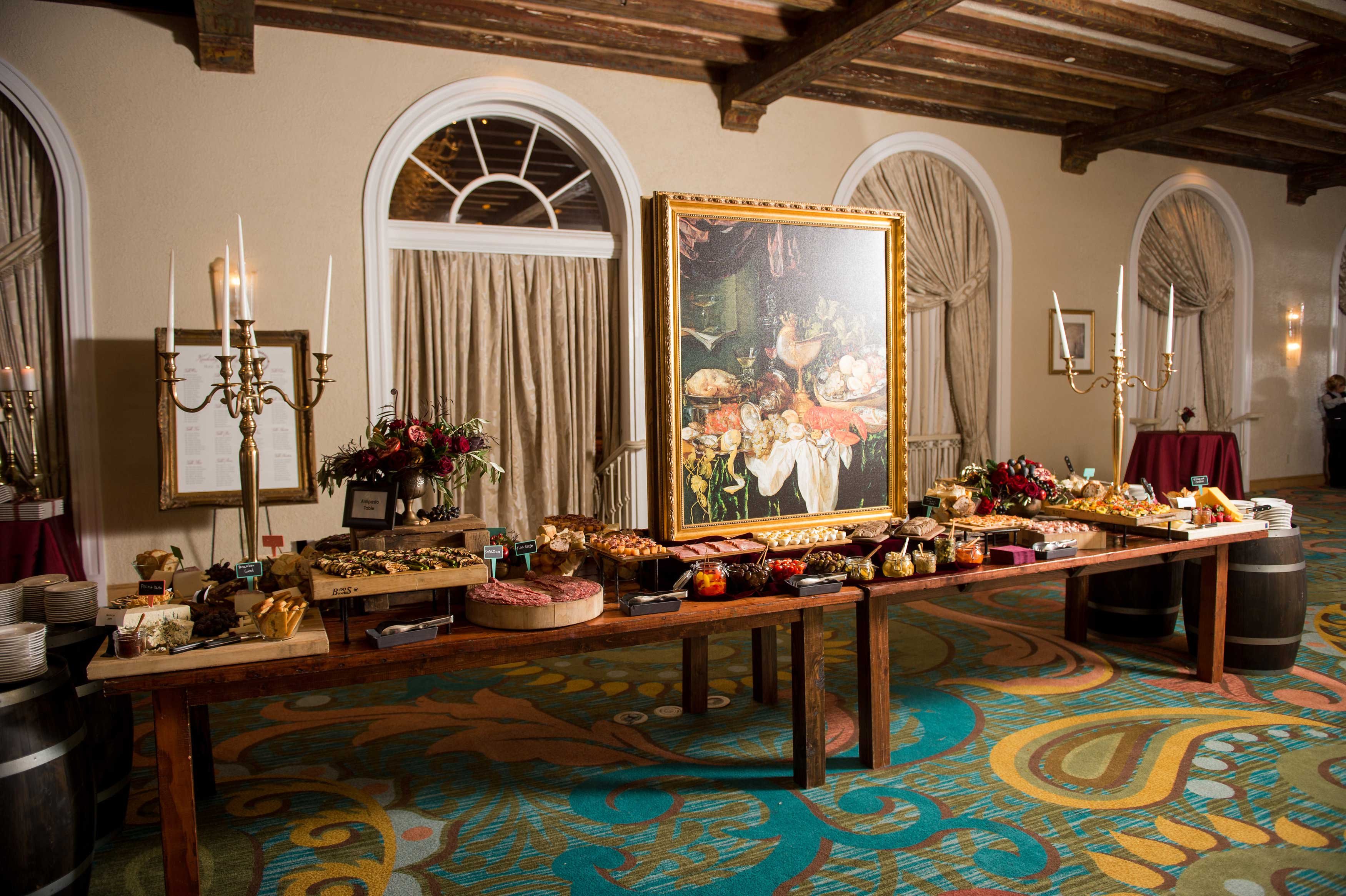 Art-Inspired Food Table