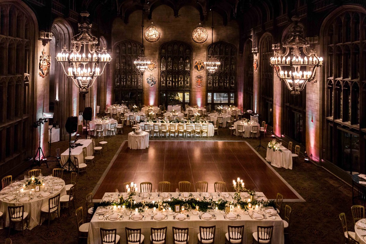 Dinner Tables Surround Dance Floor