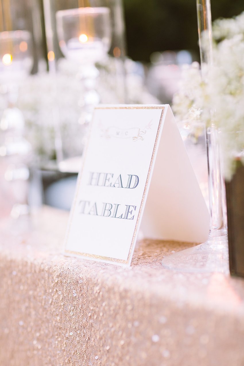 Head Table Sign