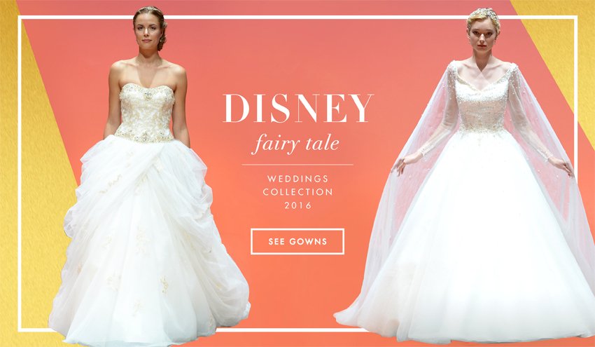 See Alfred Angelo's Disney Fairy Tale Weddings Collection