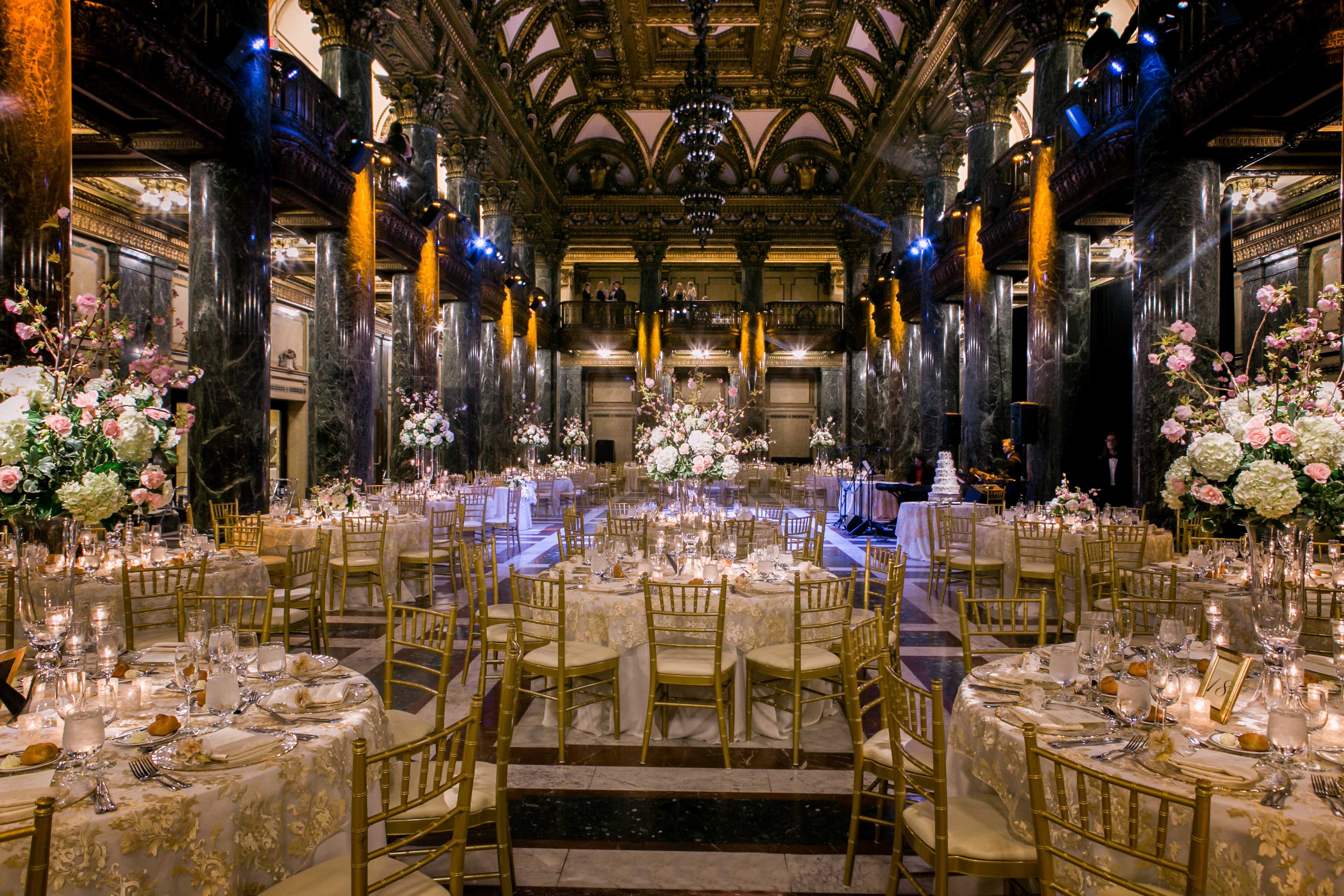 Opulent, Elegant Indoor Reception Ballroom