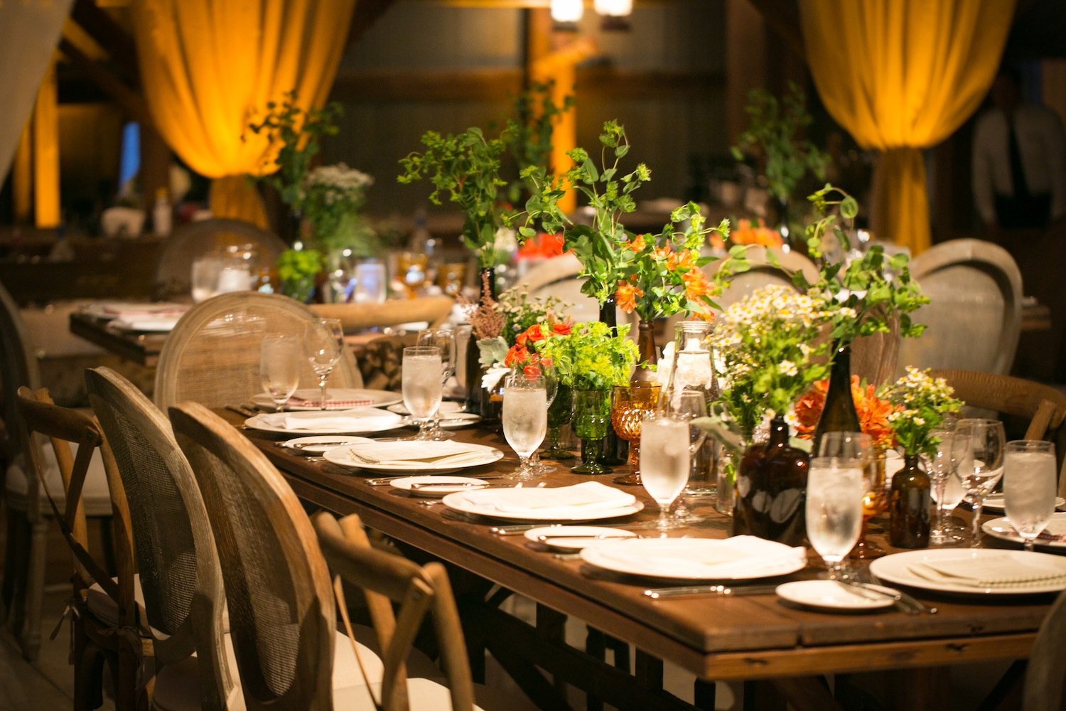 Wood Reception Table
