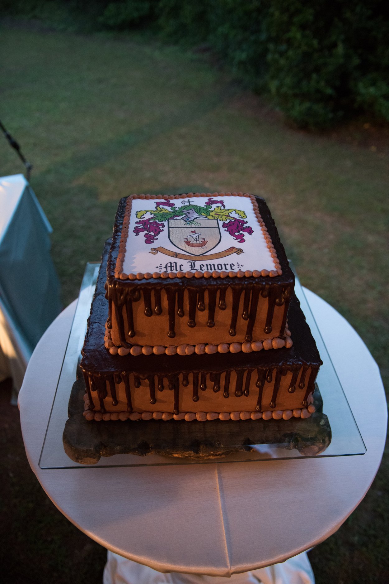 Groom's Cake with Family Crest