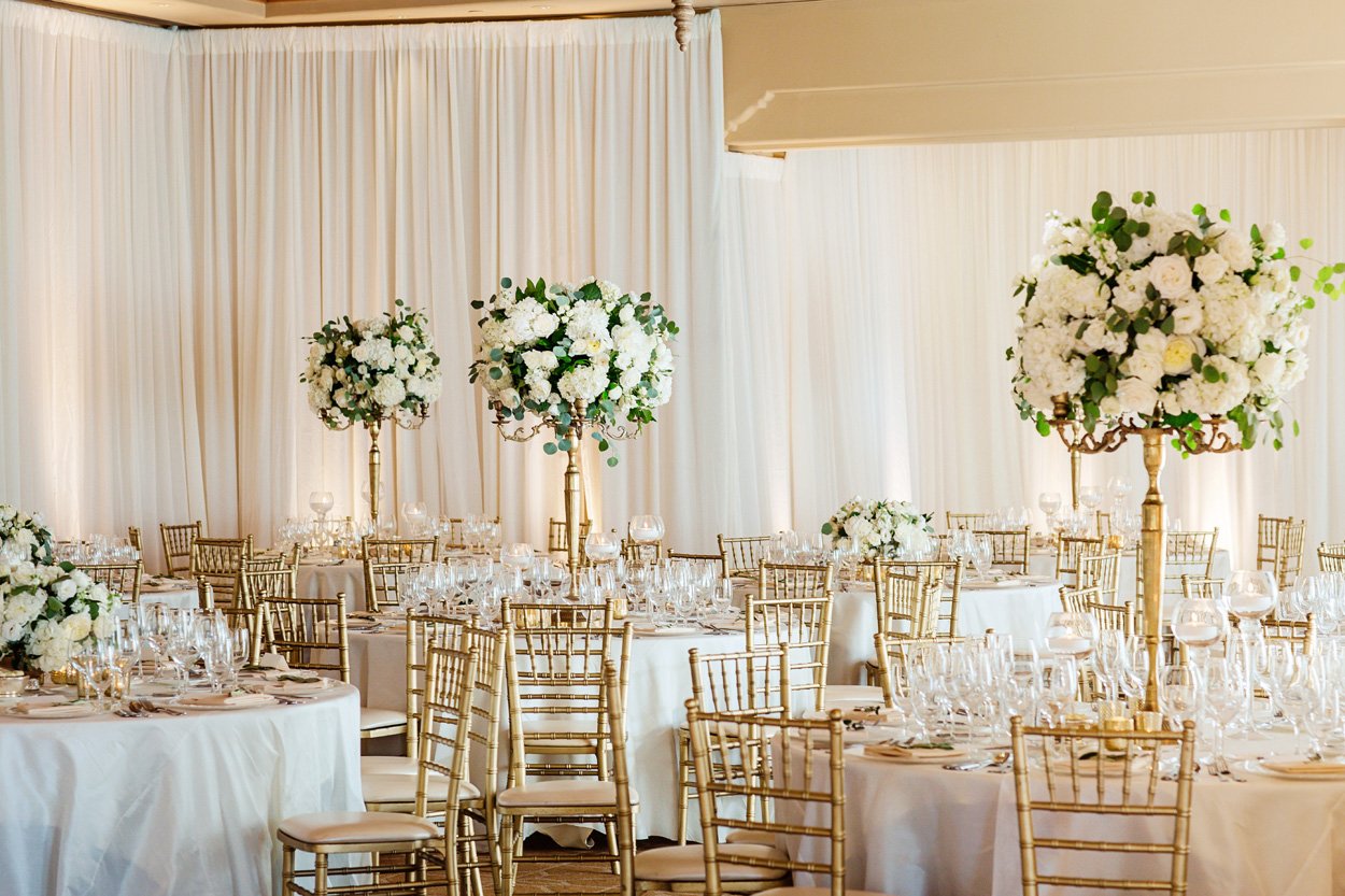 Classic White Wedding Reception