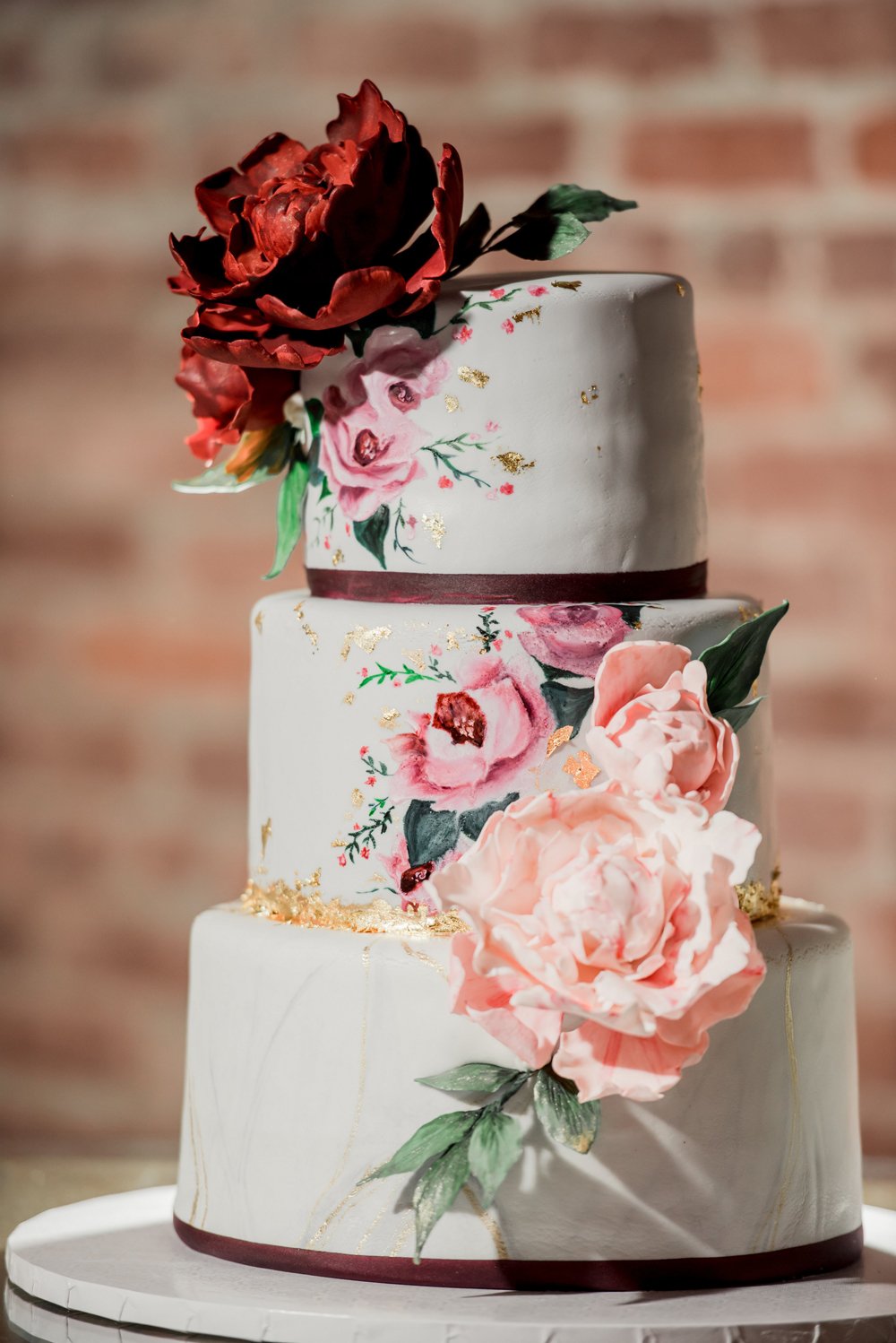 Cake with Painted Fondant