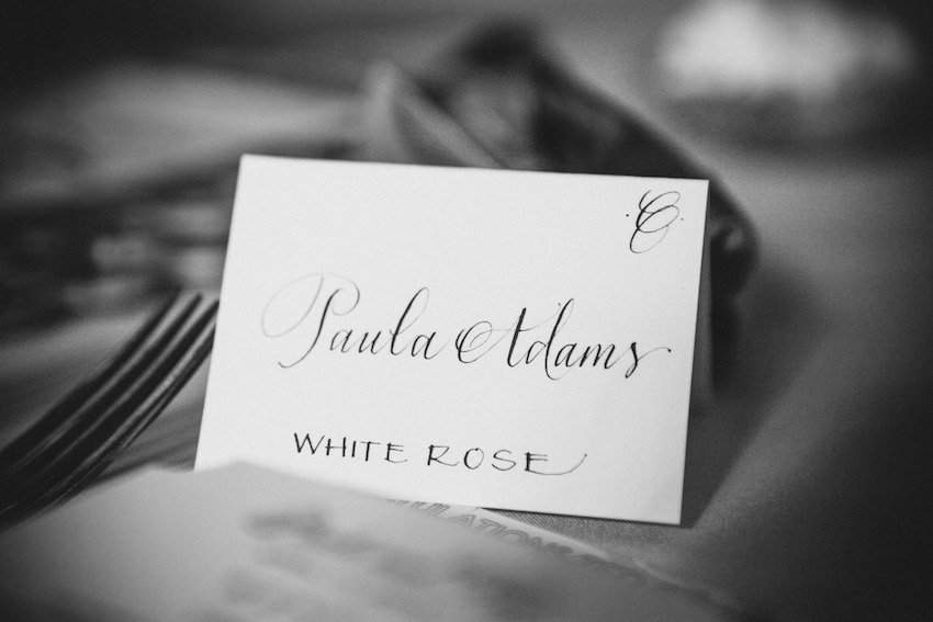 Place Card with Calligraphy