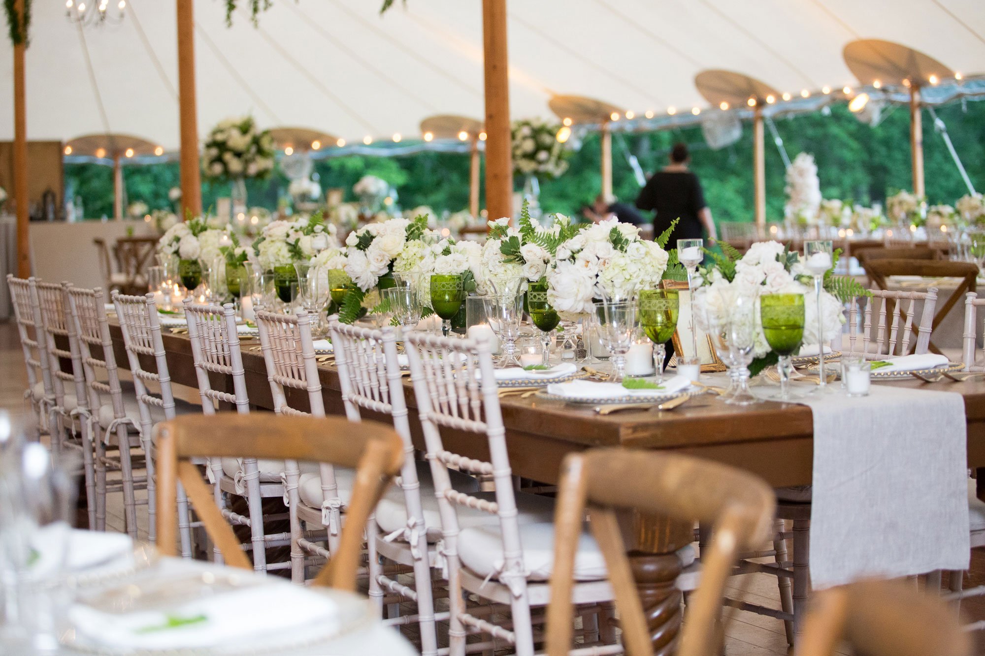 Rustic Wedding Under Tent