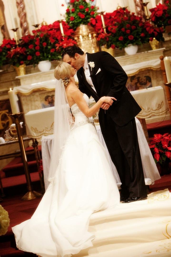 Catholic Ceremony Kiss