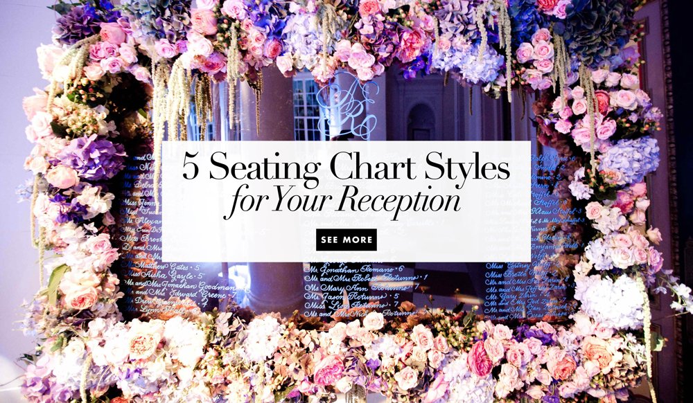 5 Different Styles of Wedding Seating Charts