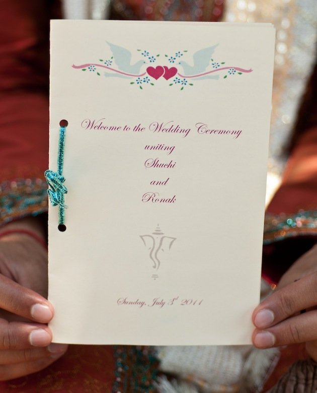 Colorful Wedding Program