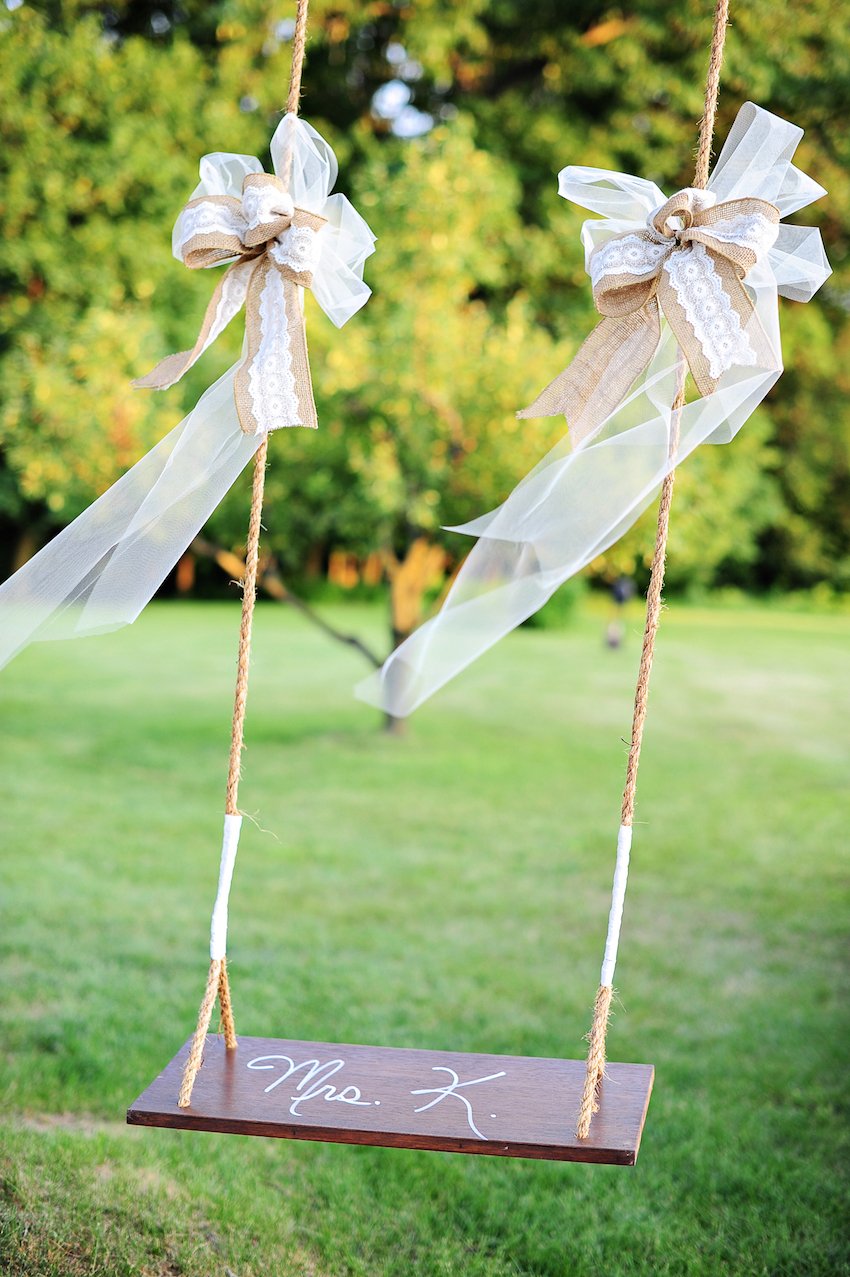 Rustic "Mrs." Swing
