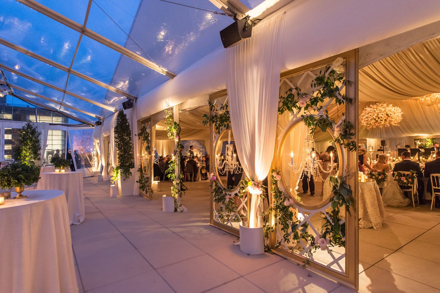 View from Cocktail Hour to Reception