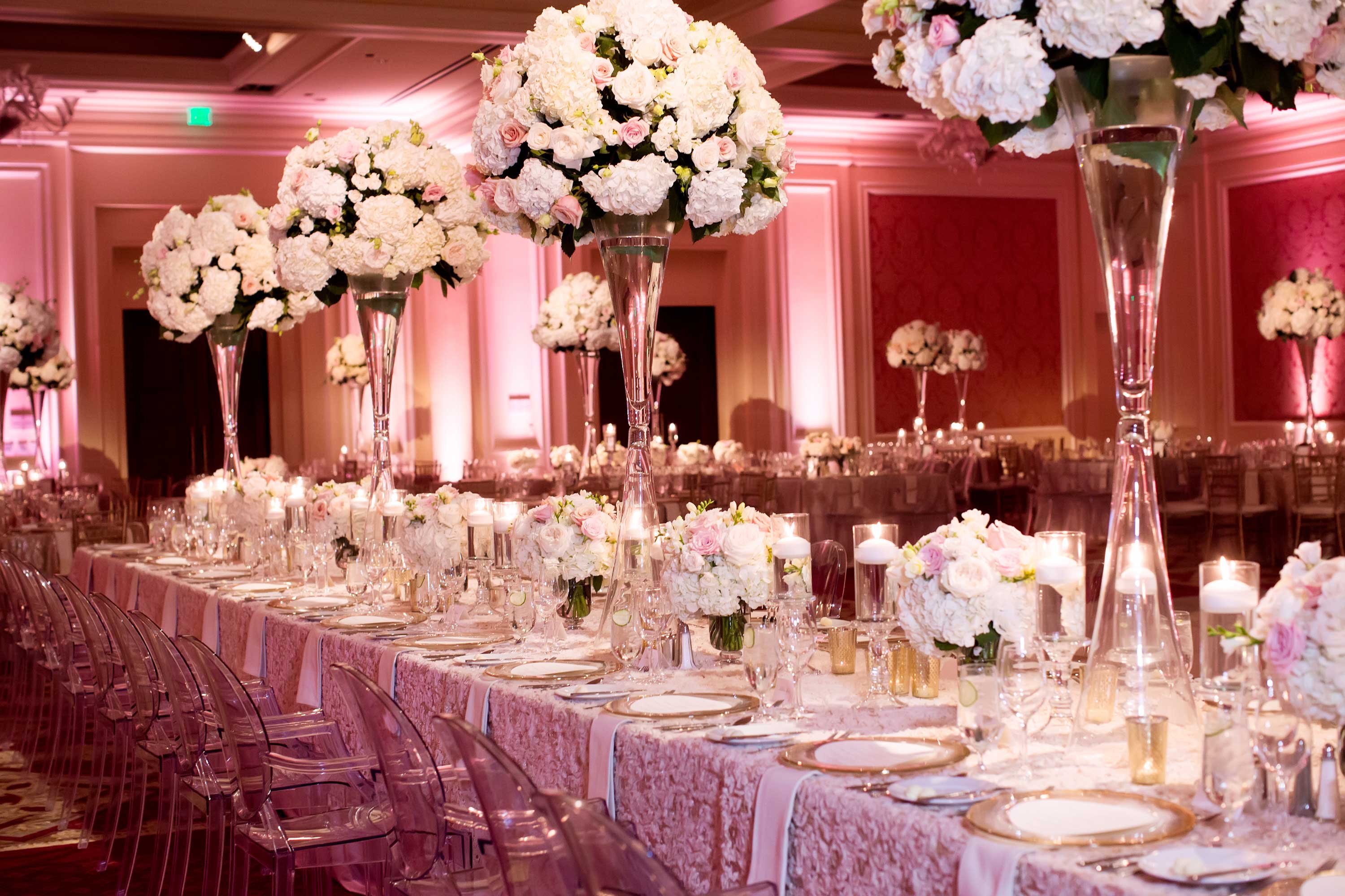 Long Tablescape with Blush Palette