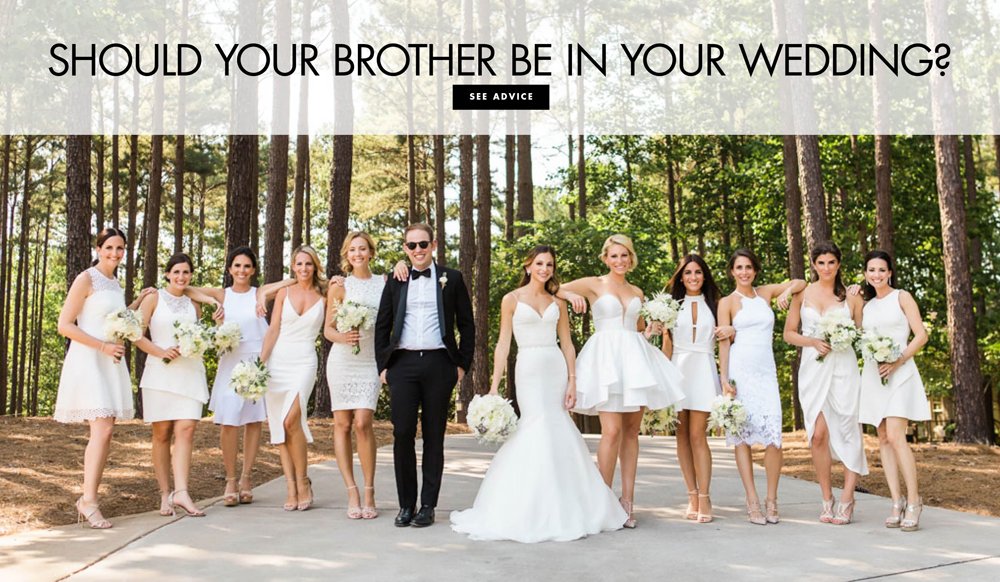 How to Involve Your Brother in Your Wedding