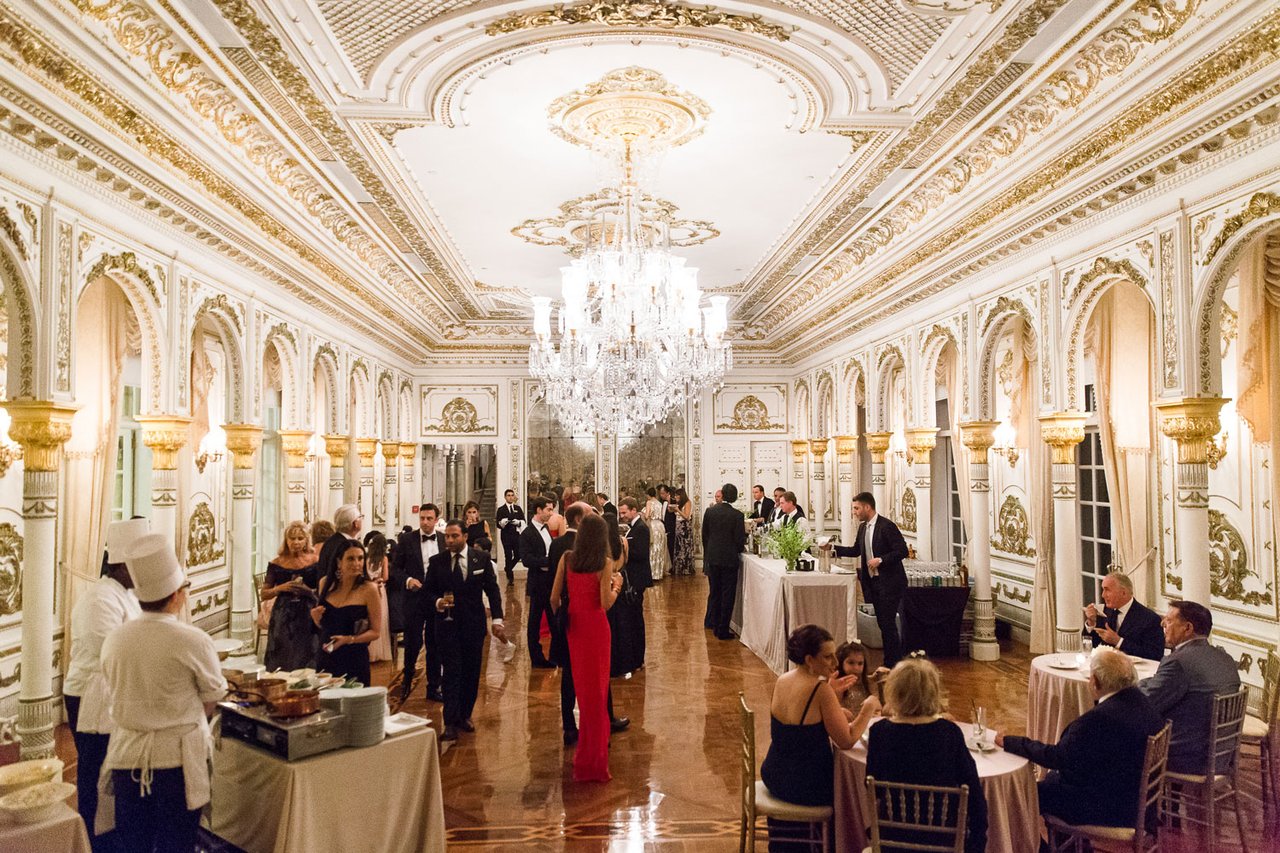 Guests in Ballroom for Cocktail Hour