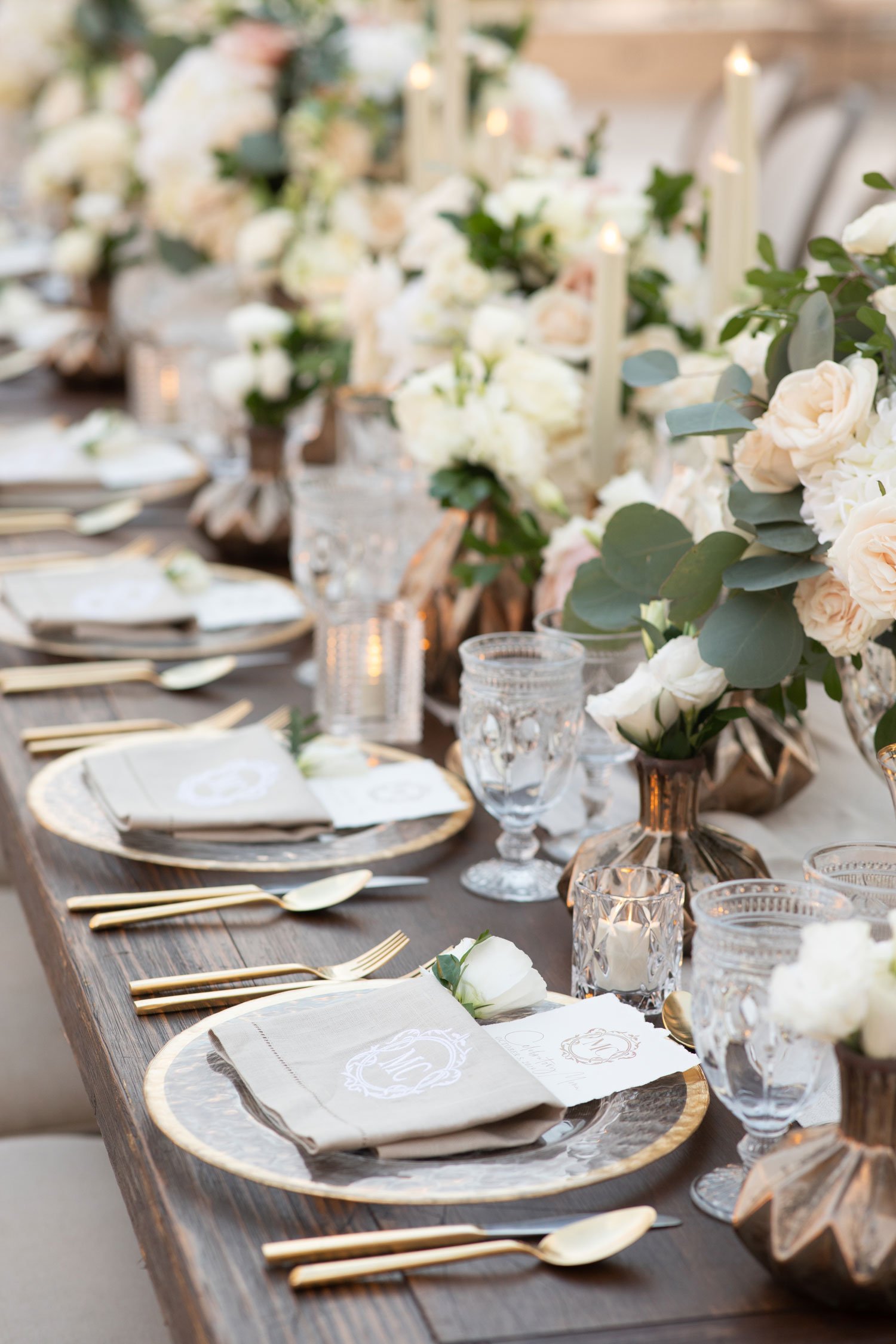 Neutral Wedding Tablescape