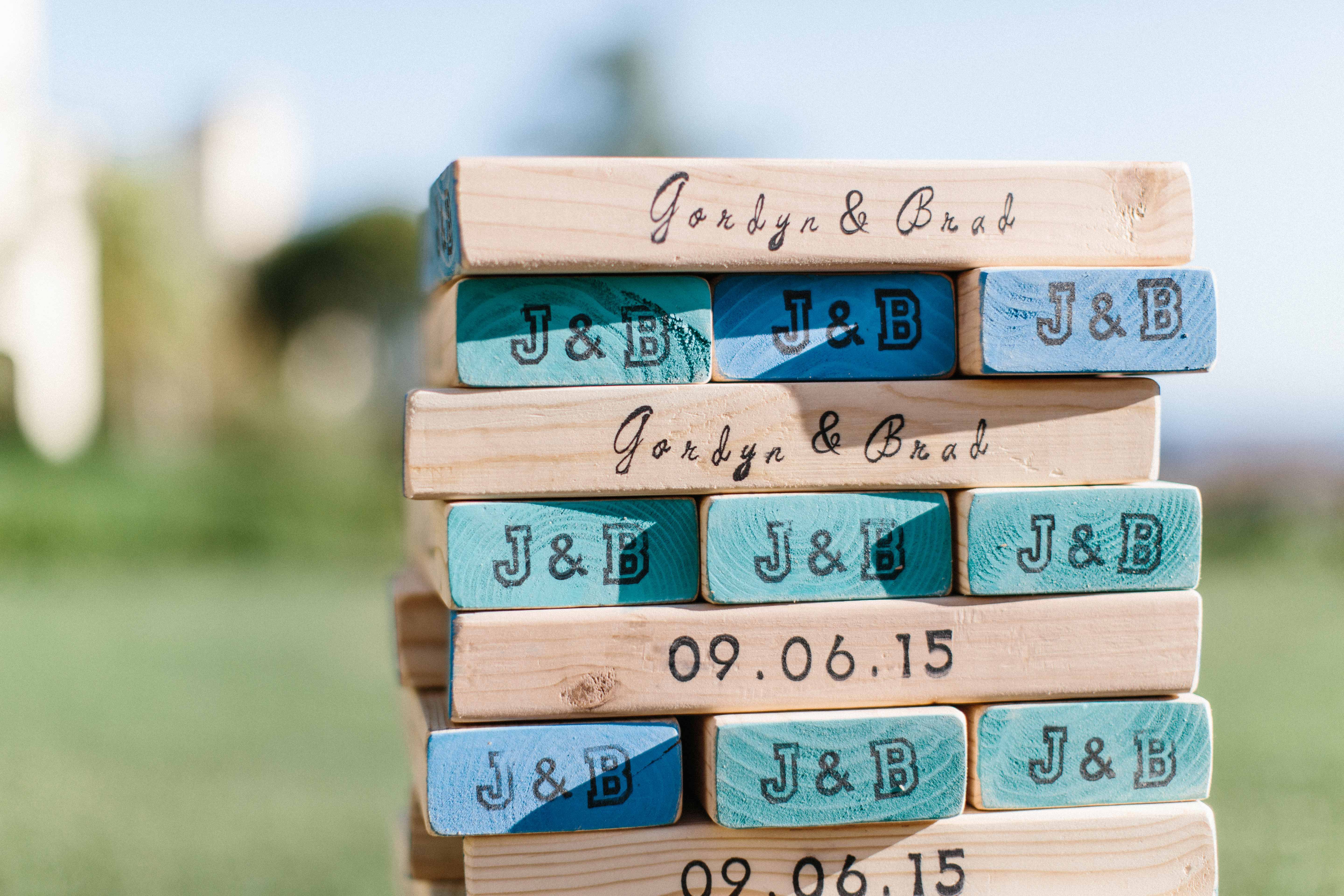 Personalized Jenga Block Guest Book