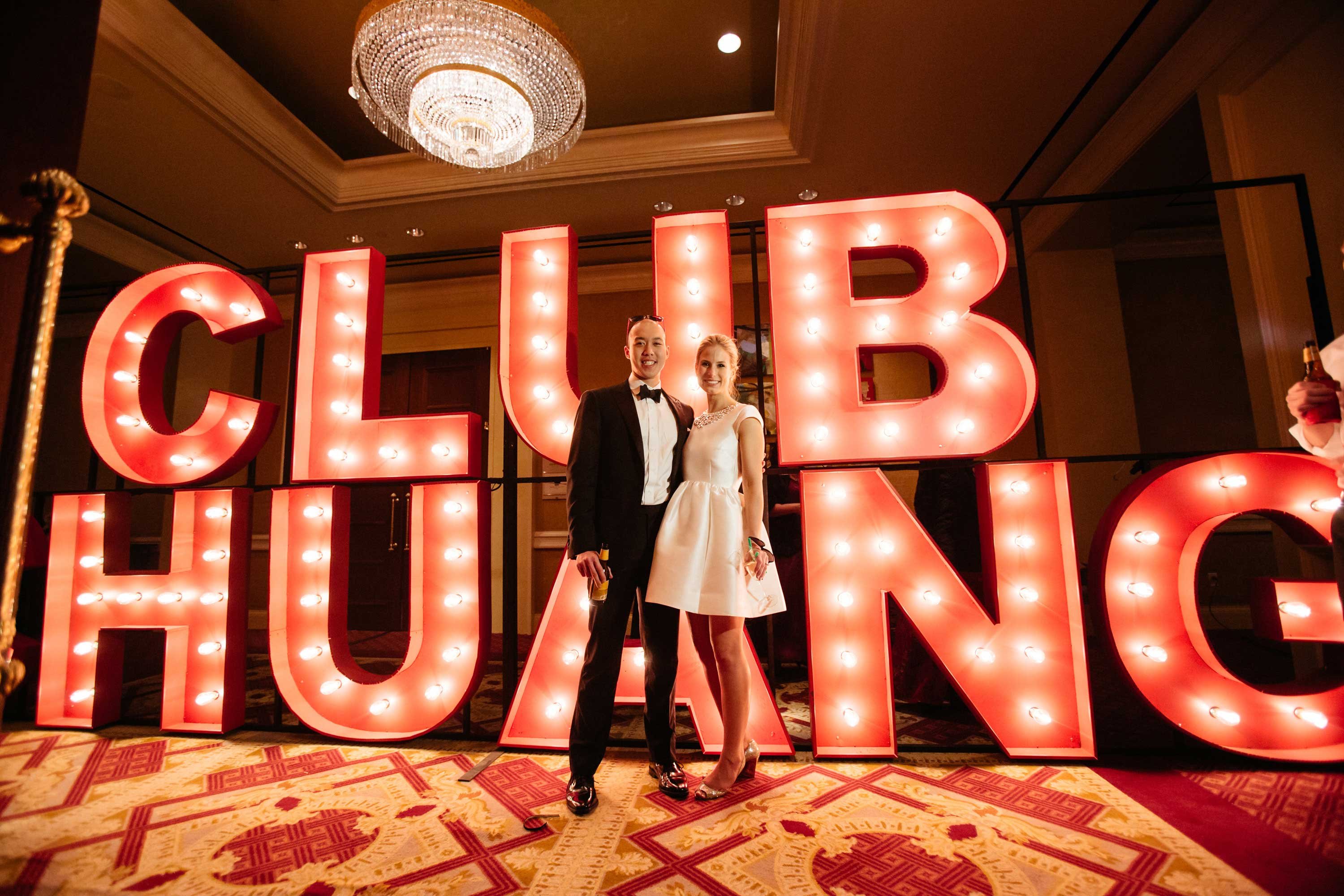 "Club Chuang" After-Party Sign