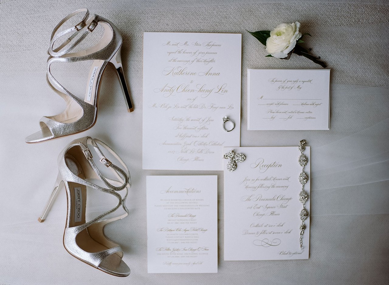 Calligraphy Wedding Invitation & Accessories