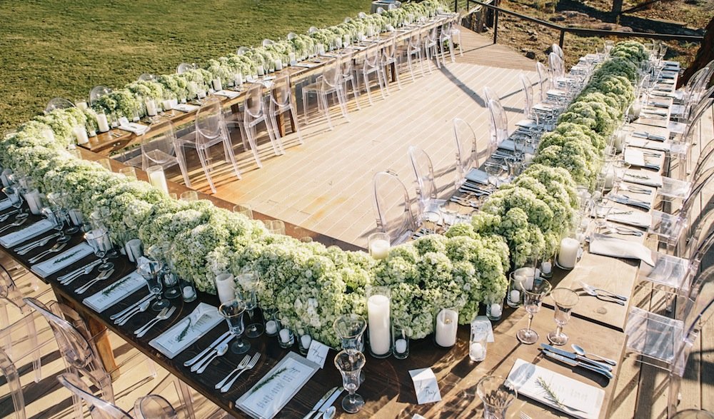 U-Shaped Reception Table