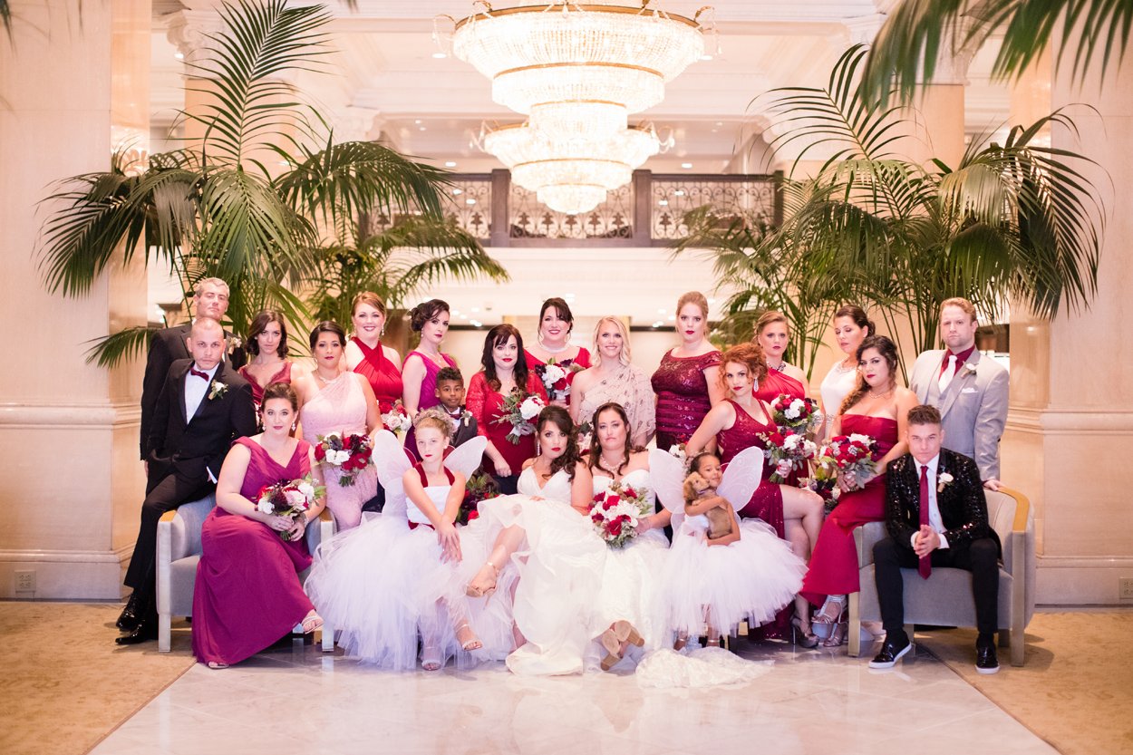 Brides with Wedding Party
