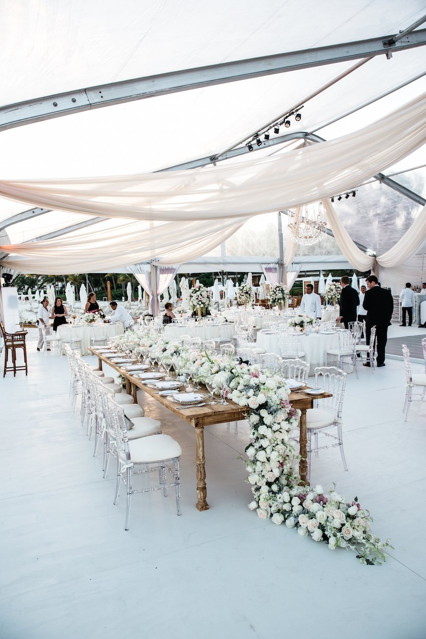 Head Table Floral Runner