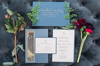 Blue-and-Cream Invitation Suite