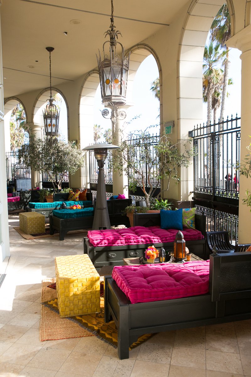 Colorful Colonnade Lounge