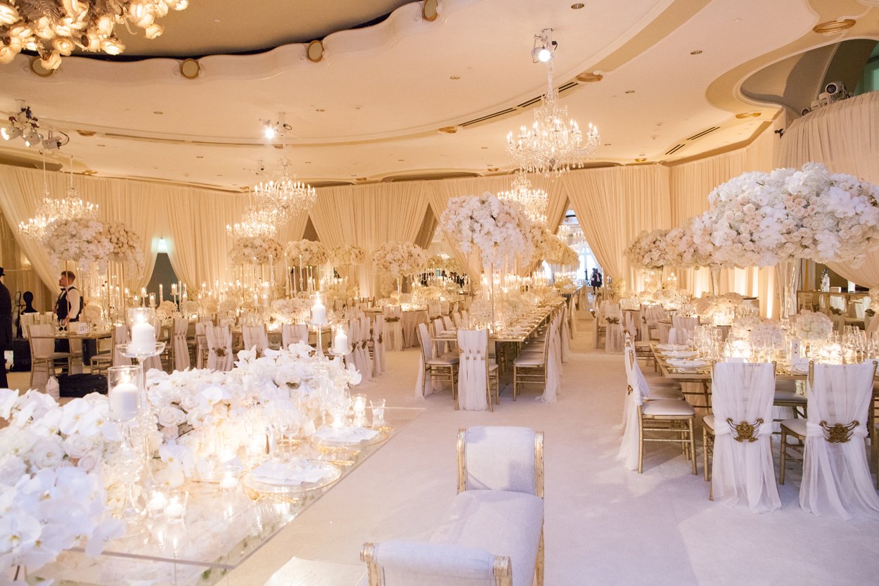 Opulent Ivory and Gold Reception